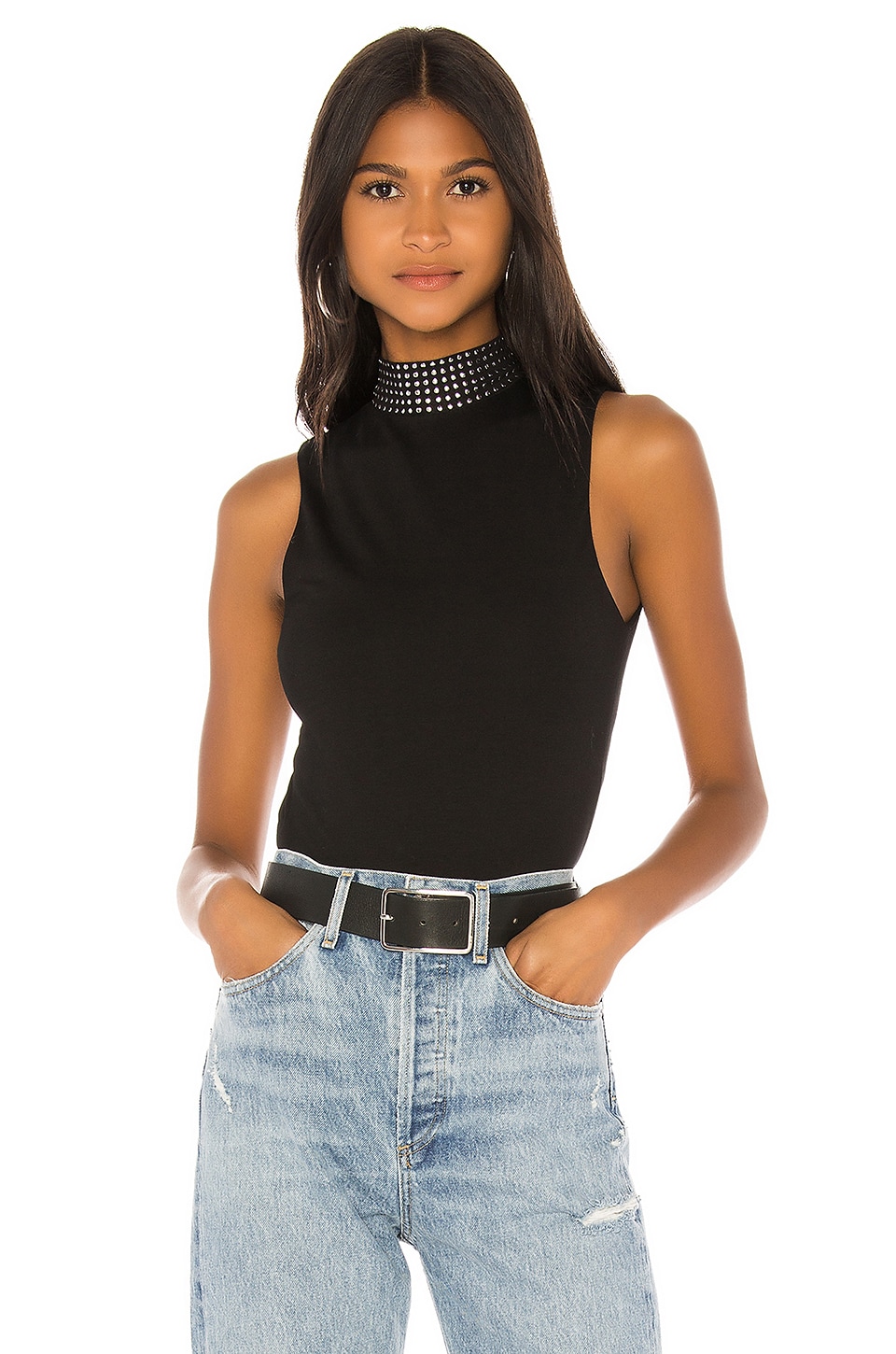 superdown Rochelle Studded Bodysuit in Black | REVOLVE