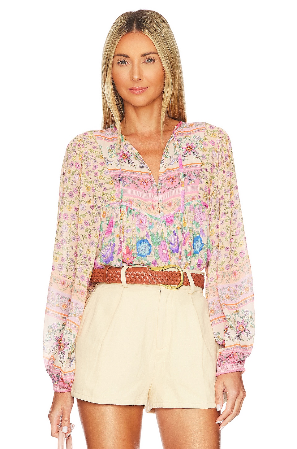 SPELL x REVOLVE Mossy Boho Blouse in Spring Garden | REVOLVE