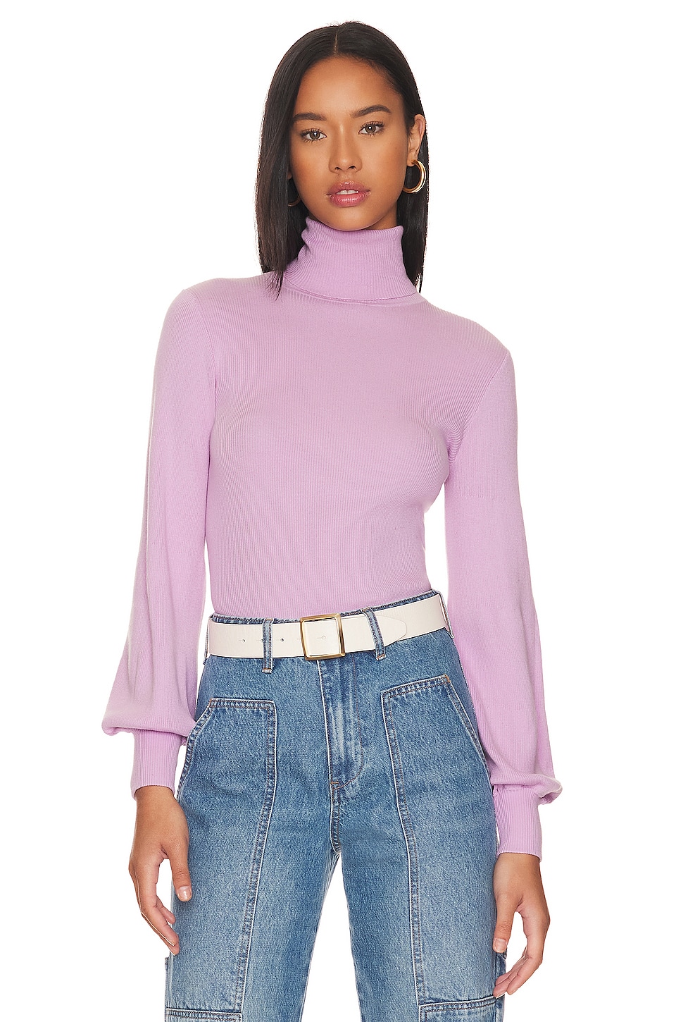 SPELL Highland Classic Skivvy Top in Lilac | REVOLVE