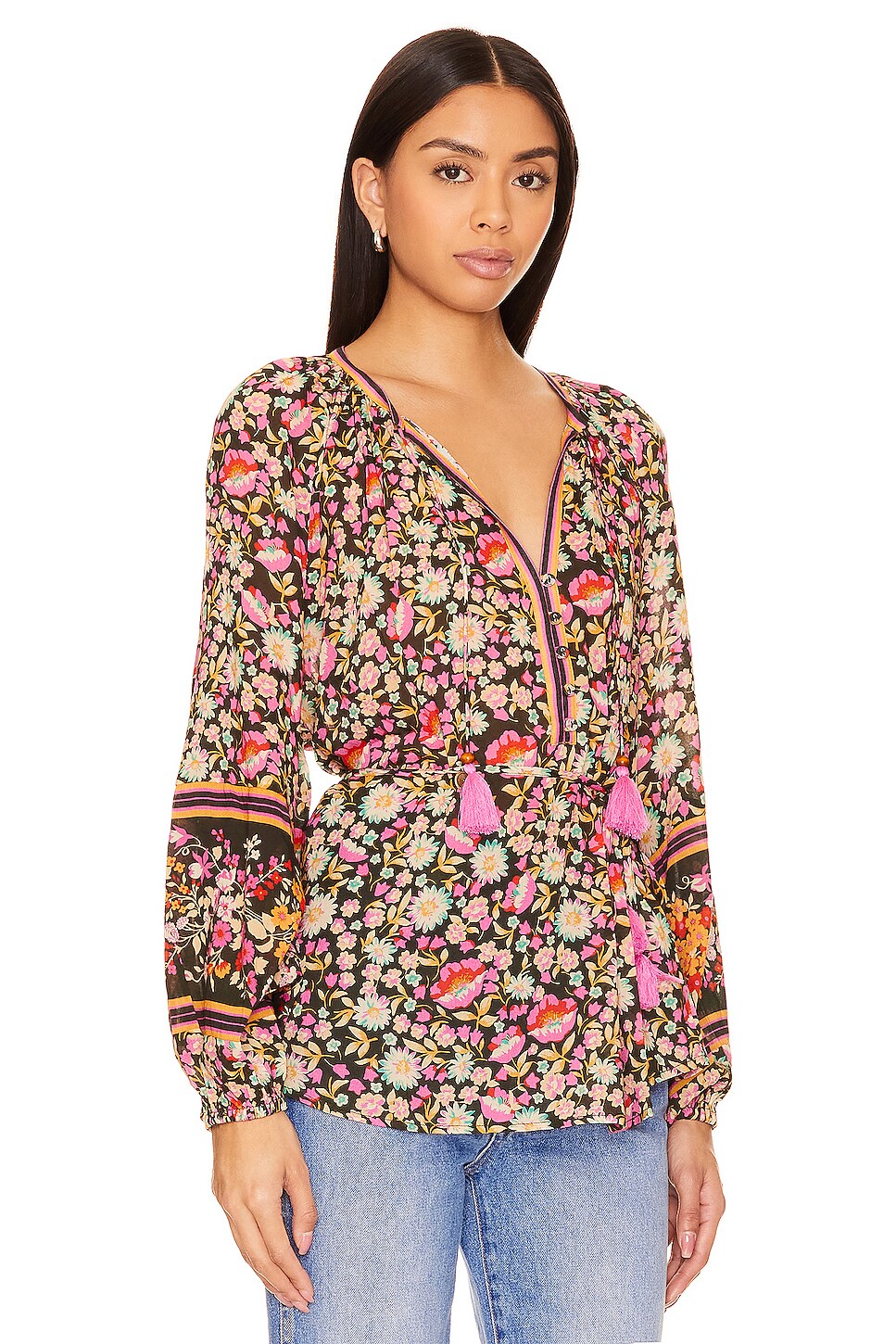 SPELL Impala Lily Blouse in Night Blossom | REVOLVE