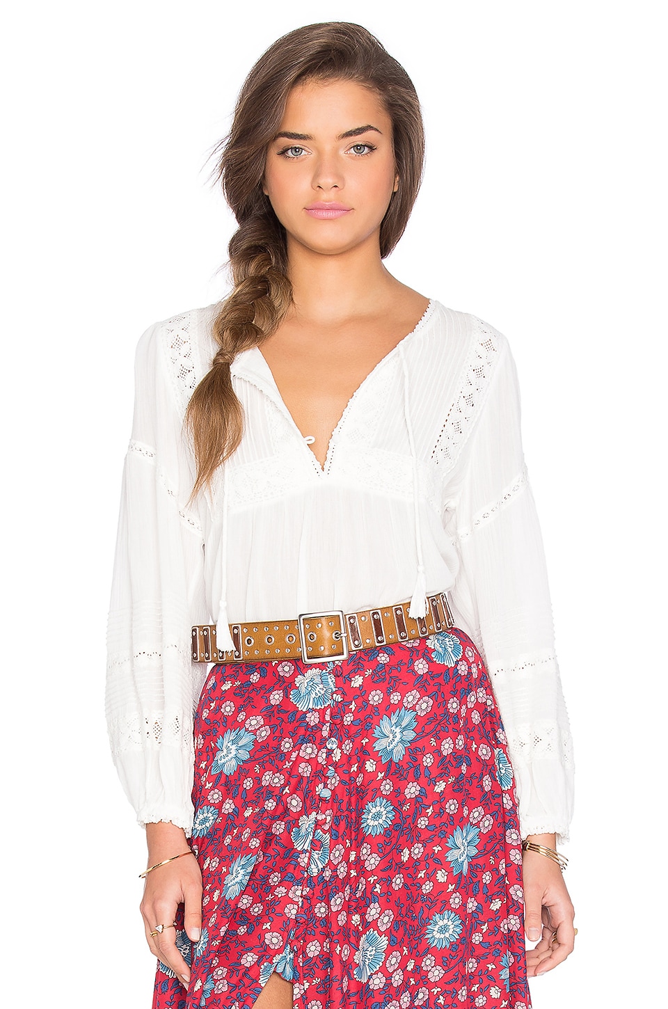 SPELL Boho Bella Blouse in White | REVOLVE