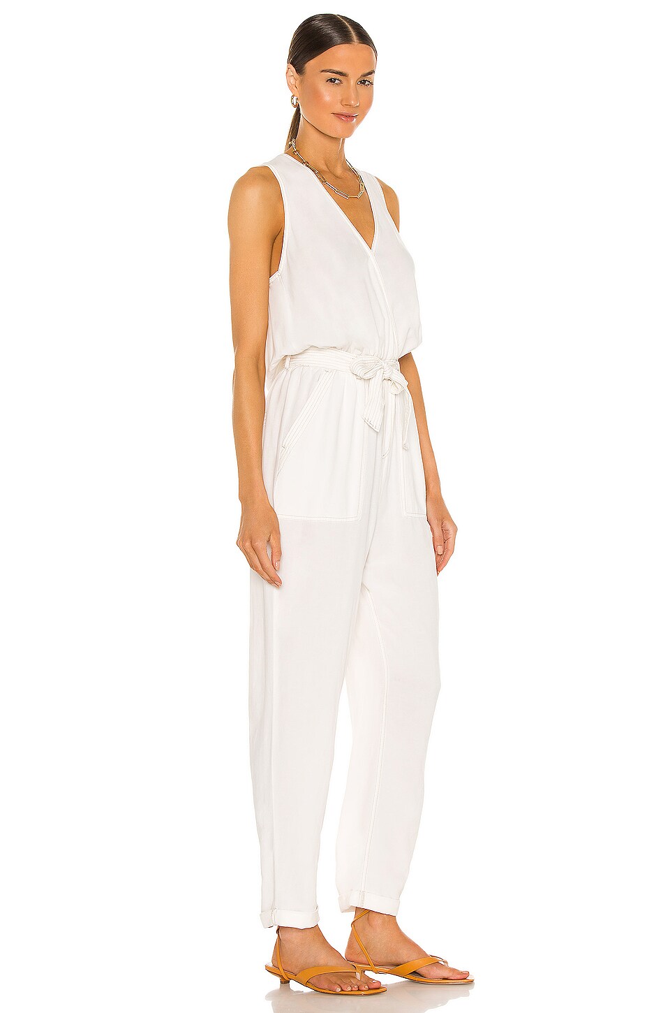 Splendid Alder Utility Jumpsuit in Gardenia | REVOLVE