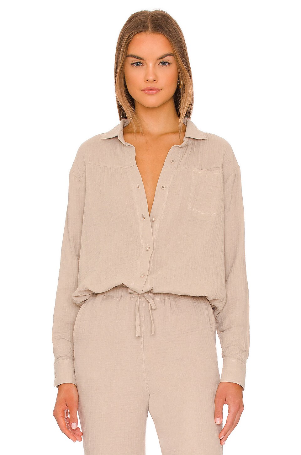 Splendid Addie Shirt in Sand | REVOLVE