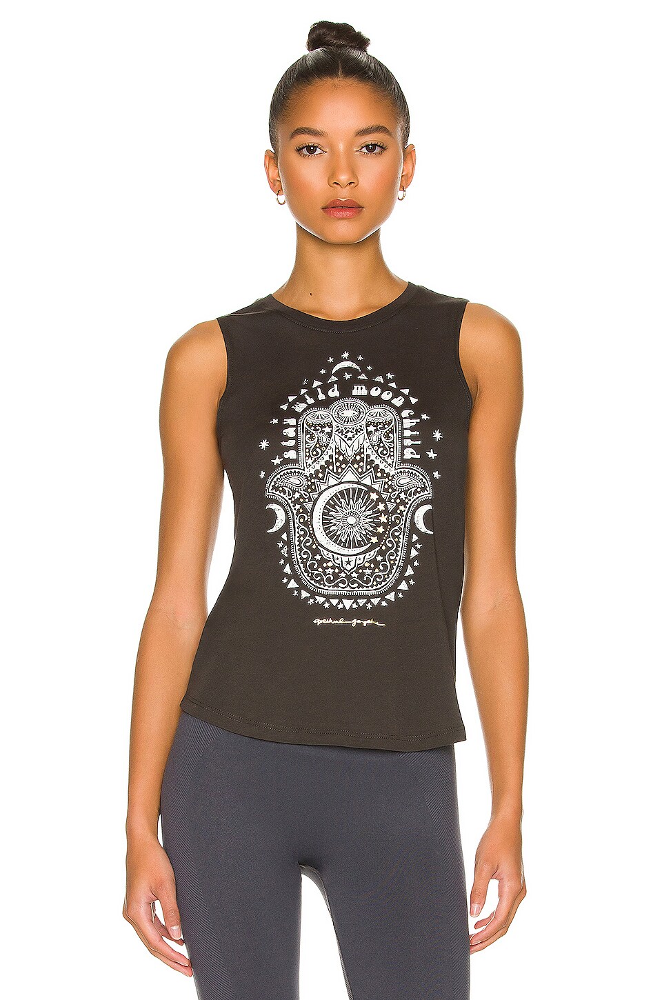 Spiritual Gangster Muscle Tank in Vintage Black | REVOLVE