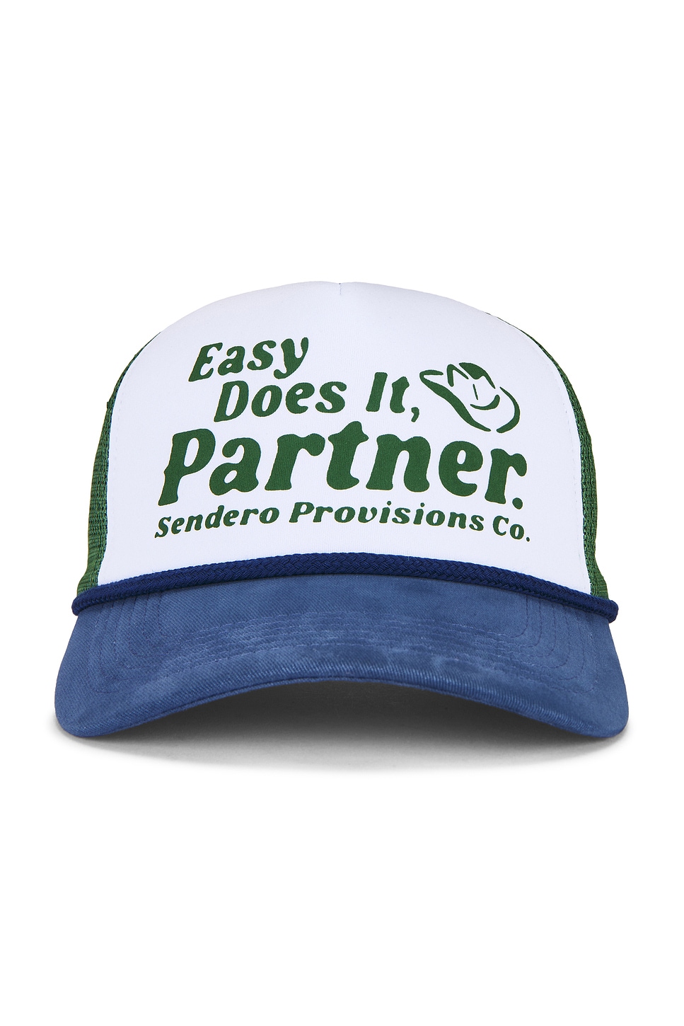 Sendero Provisions Co. Easy Does It Cap in White & Green | REVOLVE
