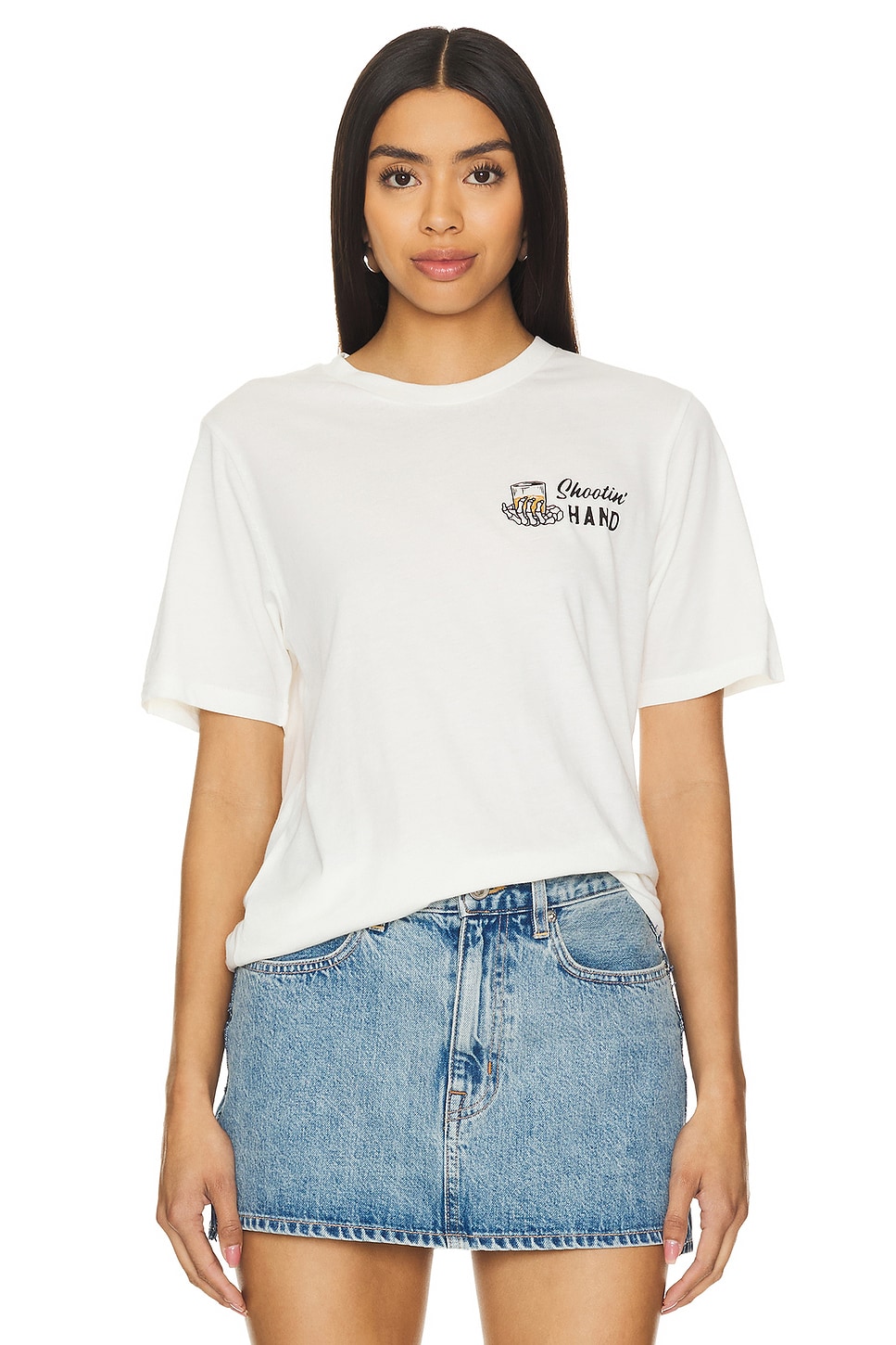 Sendero Provisions Co. Shootin' Hand T-Shirt in Vintage White | REVOLVE