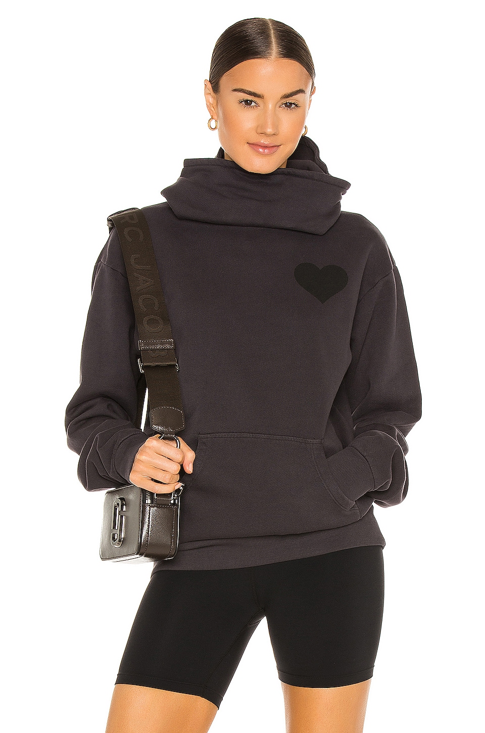 SPRWMN Face Cover Hoodie in Black | REVOLVE