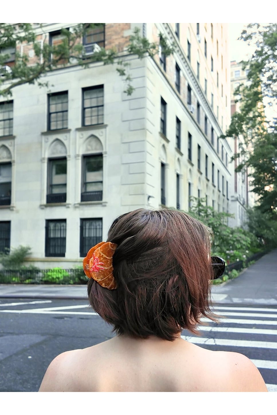 Solar Eclipse Hand-painted Bow Croissant Claw Hair Clip | REVOLVE