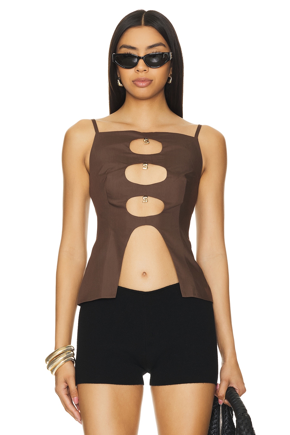 SIEDRES Dems Top in Brown | REVOLVE