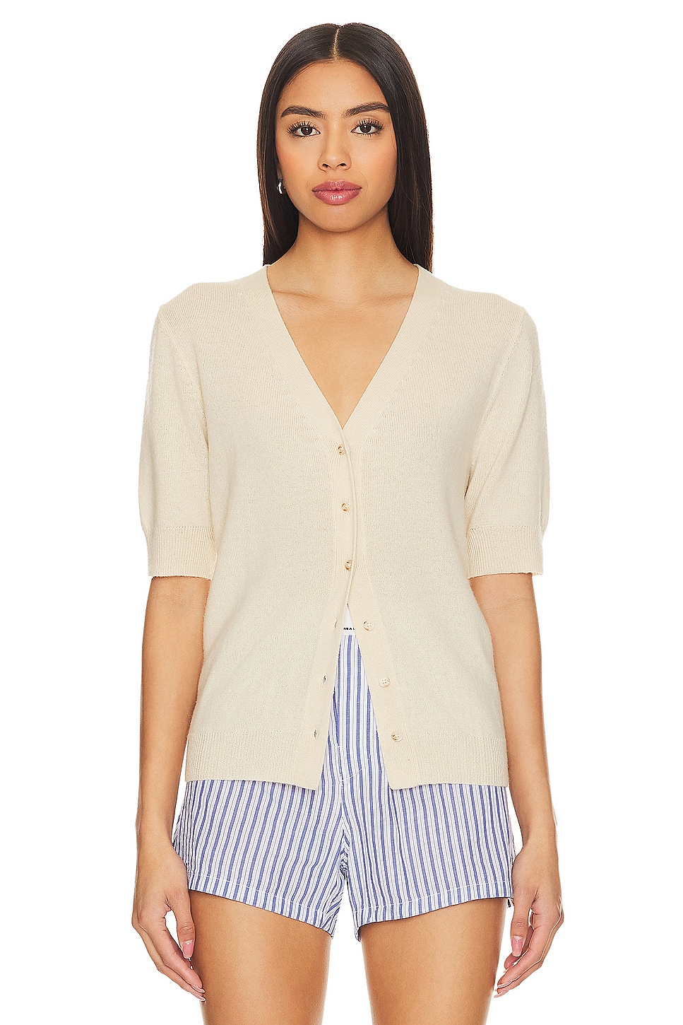 Rue Sophie Vela Knit Cardigan in Creme Pearl | REVOLVE
