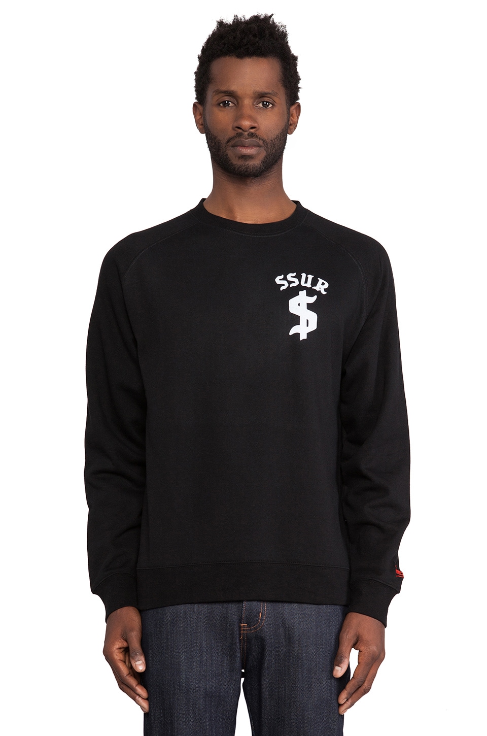 SSUR Down By Law Crewneck in Black | REVOLVE