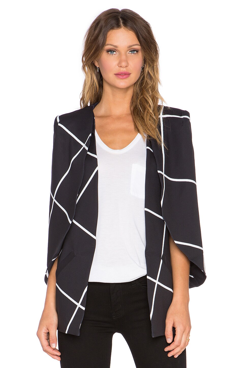 State of Being Geo Check Cape in Multi | REVOLVE