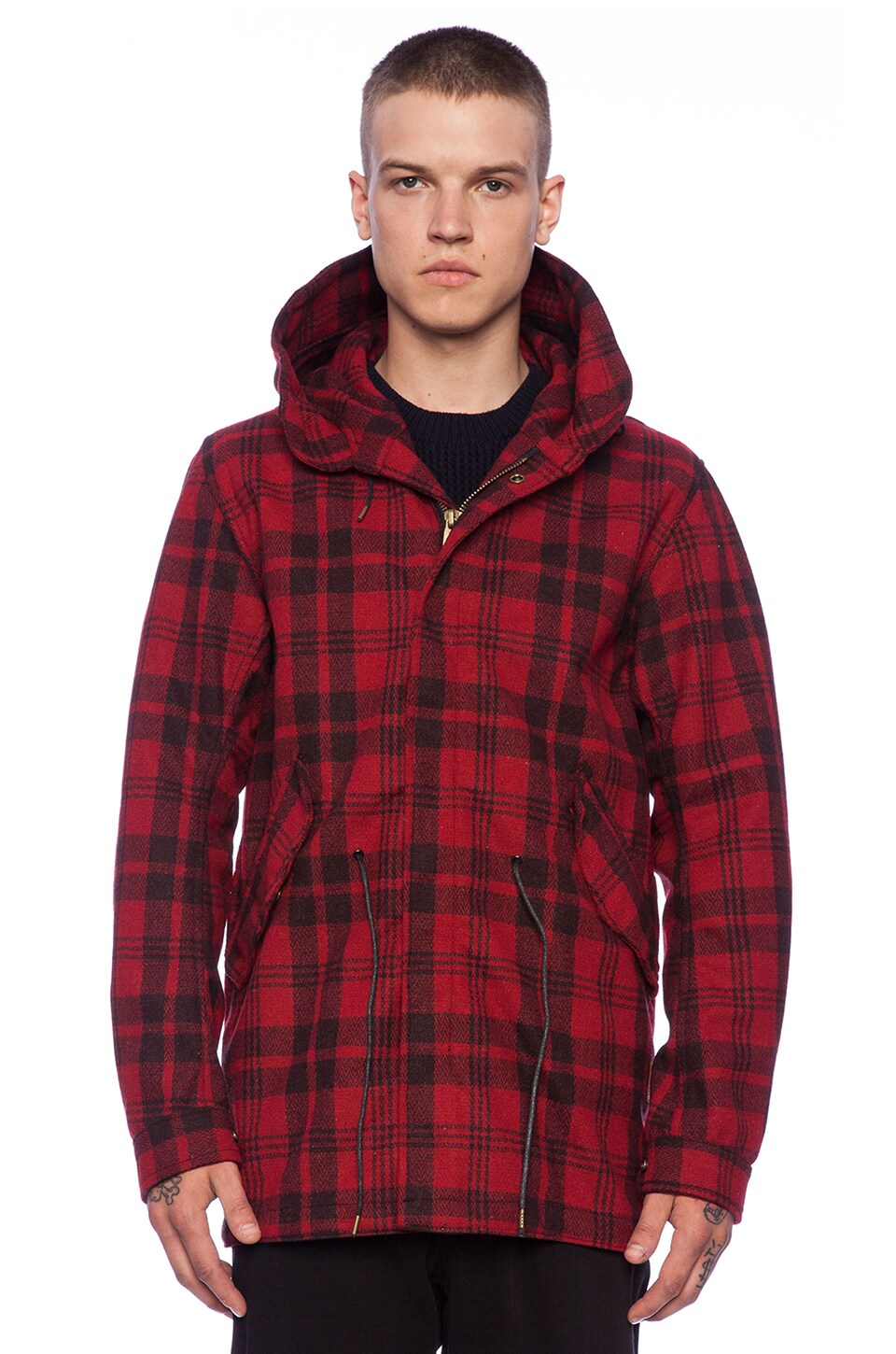 Scotch & Soda Wool Parka in Red | REVOLVE