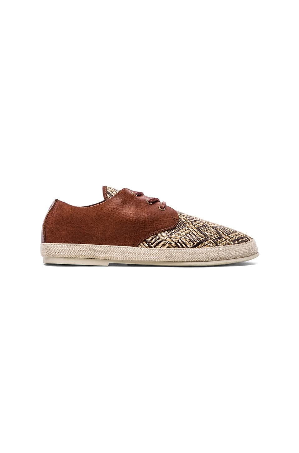 Scotch & Soda Straw Shoe w/ Leather in Brown | REVOLVE
