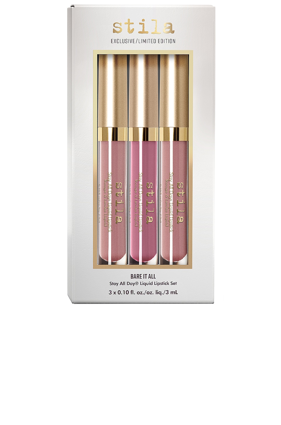 Stila Bare It All Stay All Day Liquid Lipstick Set in Baci, Patina ...