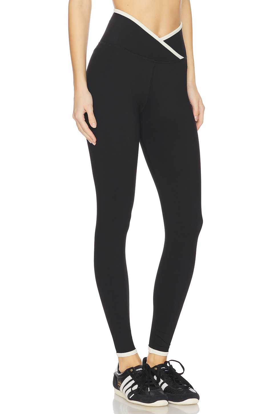STRUT-THIS The Rae Ankle Legging in Black & Shell | REVOLVE
