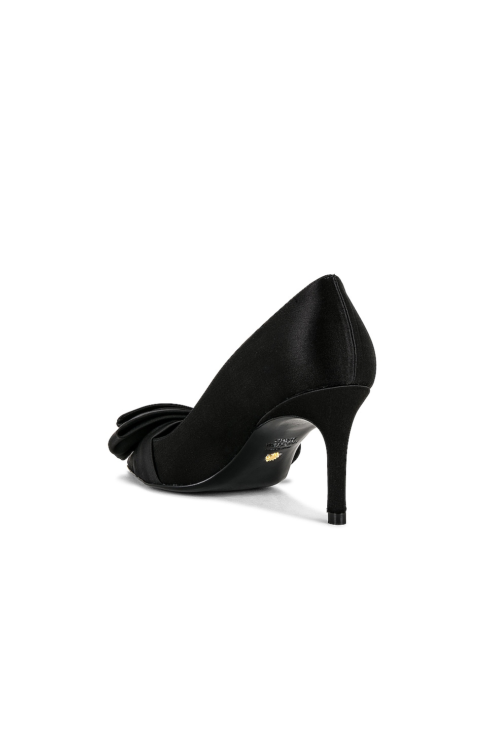Stuart Weitzman Stuart Loveknot 100 Pump in Black | REVOLVE