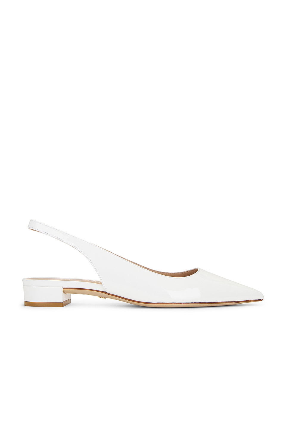 Stuart Weitzman Stuart Slingback in White | REVOLVE