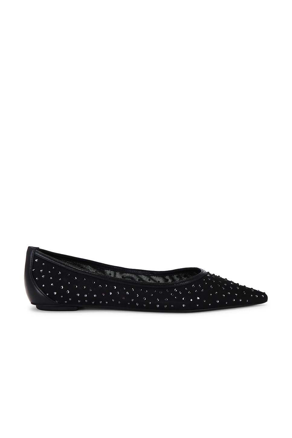 Stuart Weitzman Emilia Mesh Flat in Black | REVOLVE