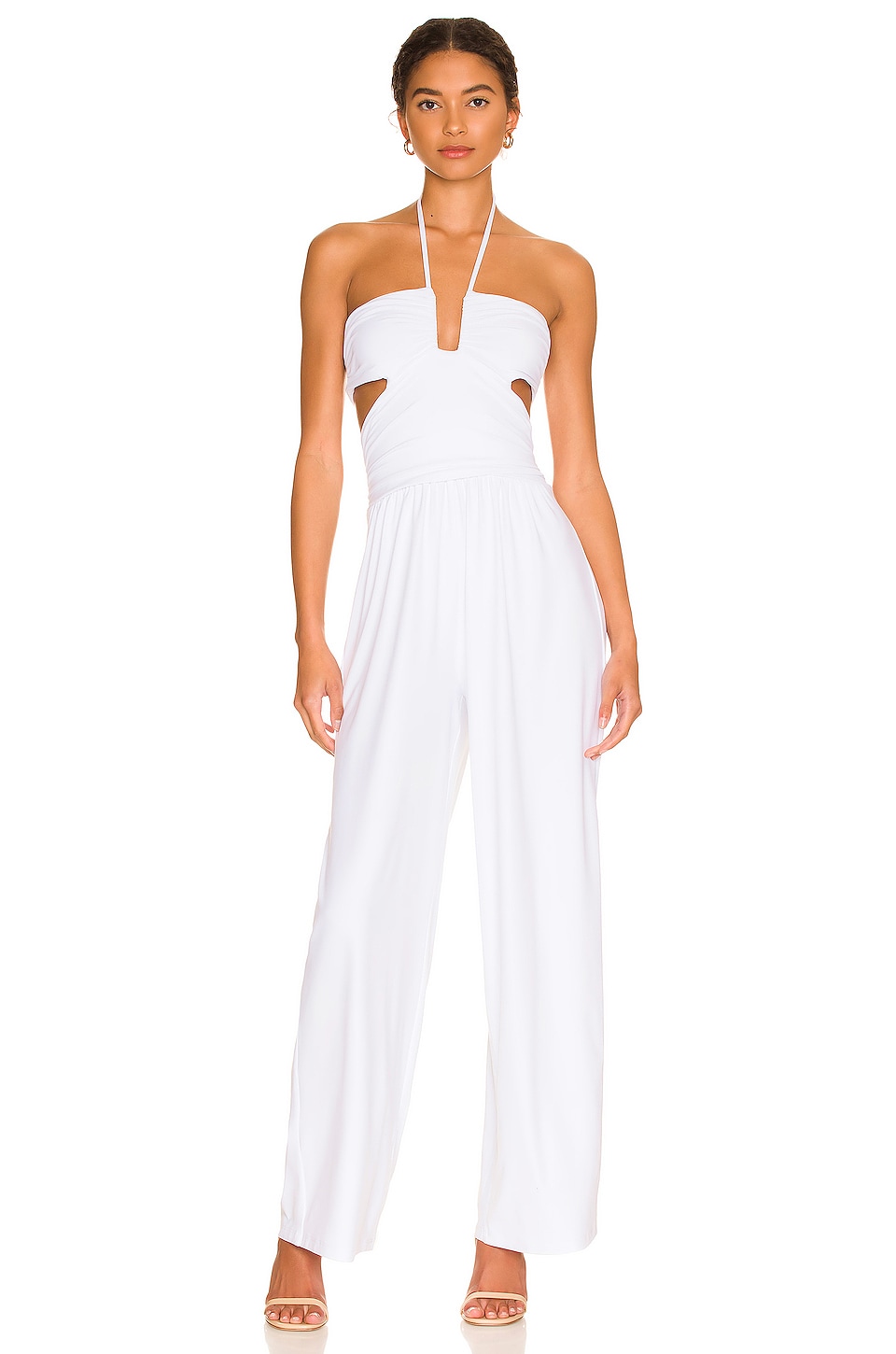 Susana Monaco X REVOLVE Square String Halter Jumpsuit in Sugar | REVOLVE