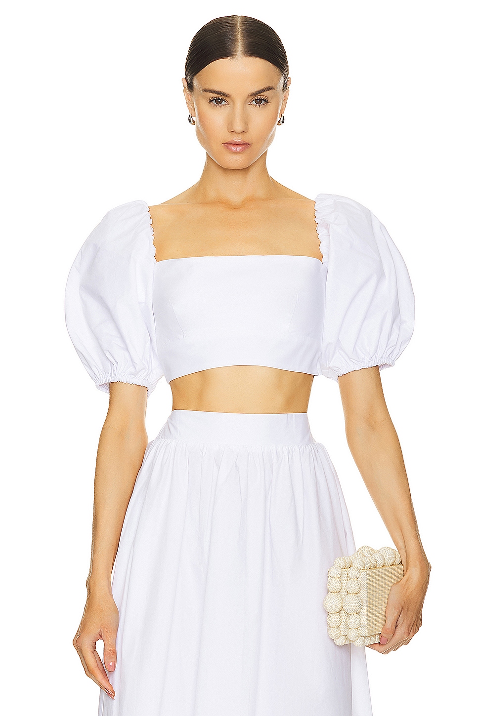 Susana Monaco Puff Sleeve Top in Sugar | REVOLVE