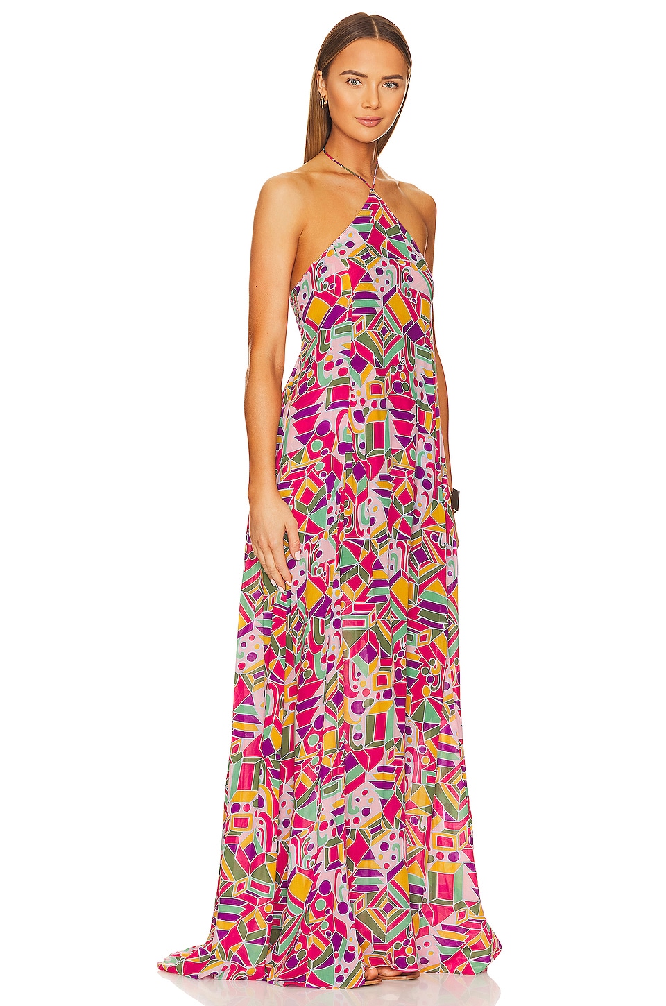 SWF Halterneck Maxi Dress in Miro | REVOLVE