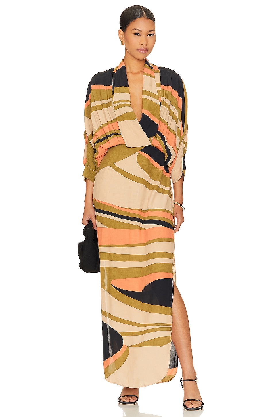 SWF Plunge Dress in Landmarks | REVOLVE