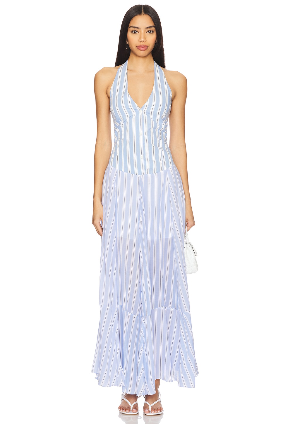 SWF Halter Vest Maxi Dress in Beach House | REVOLVE