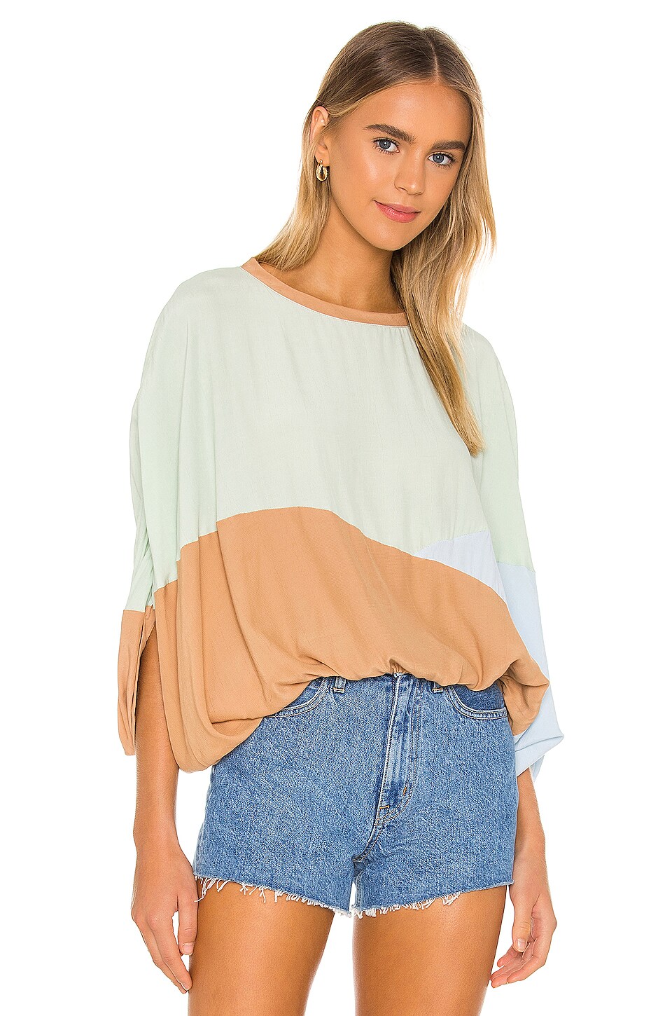 SWF Colorblock Blouse in Nonstop Pastel | REVOLVE