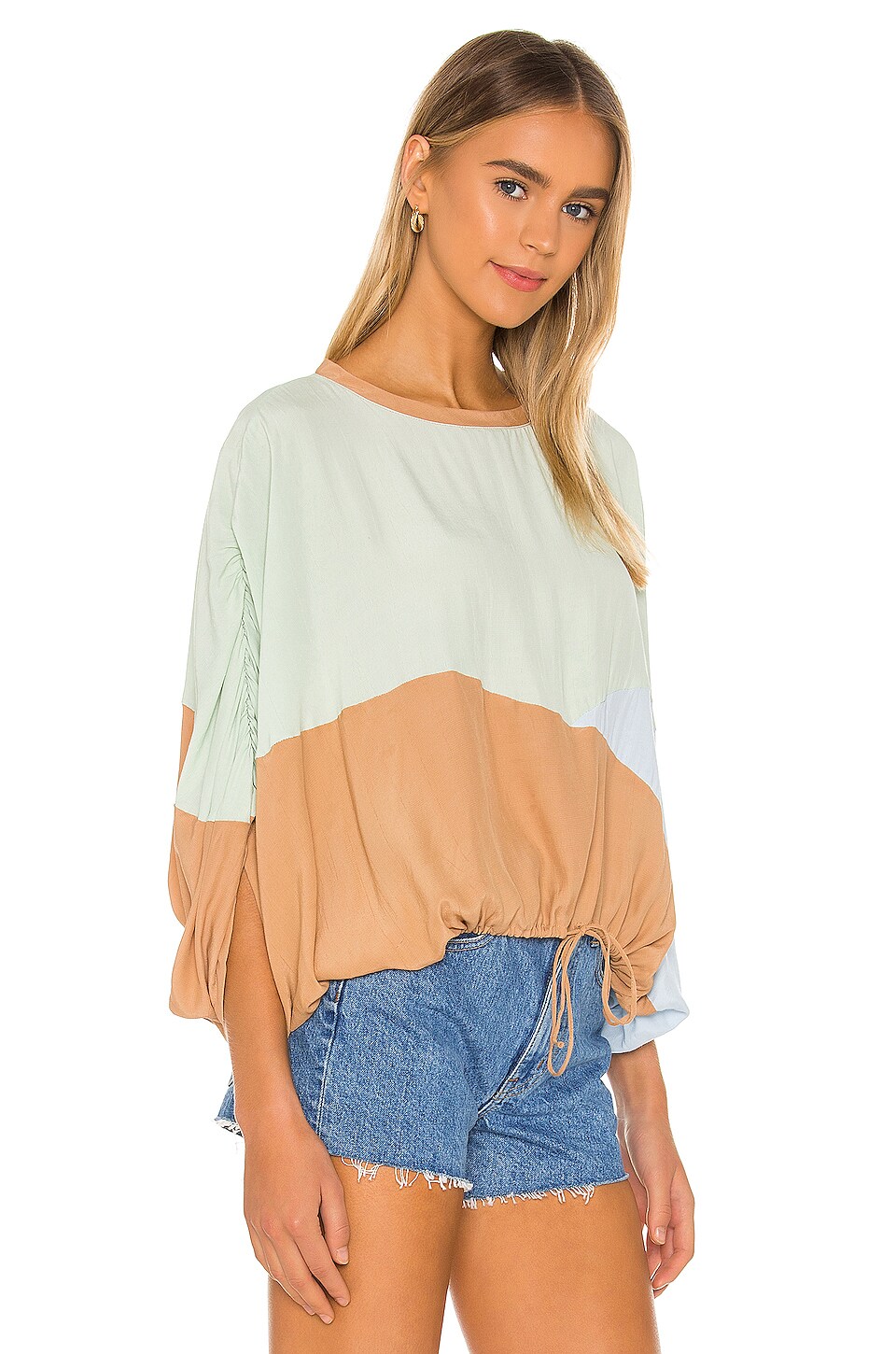 SWF Colorblock Blouse in Nonstop Pastel | REVOLVE