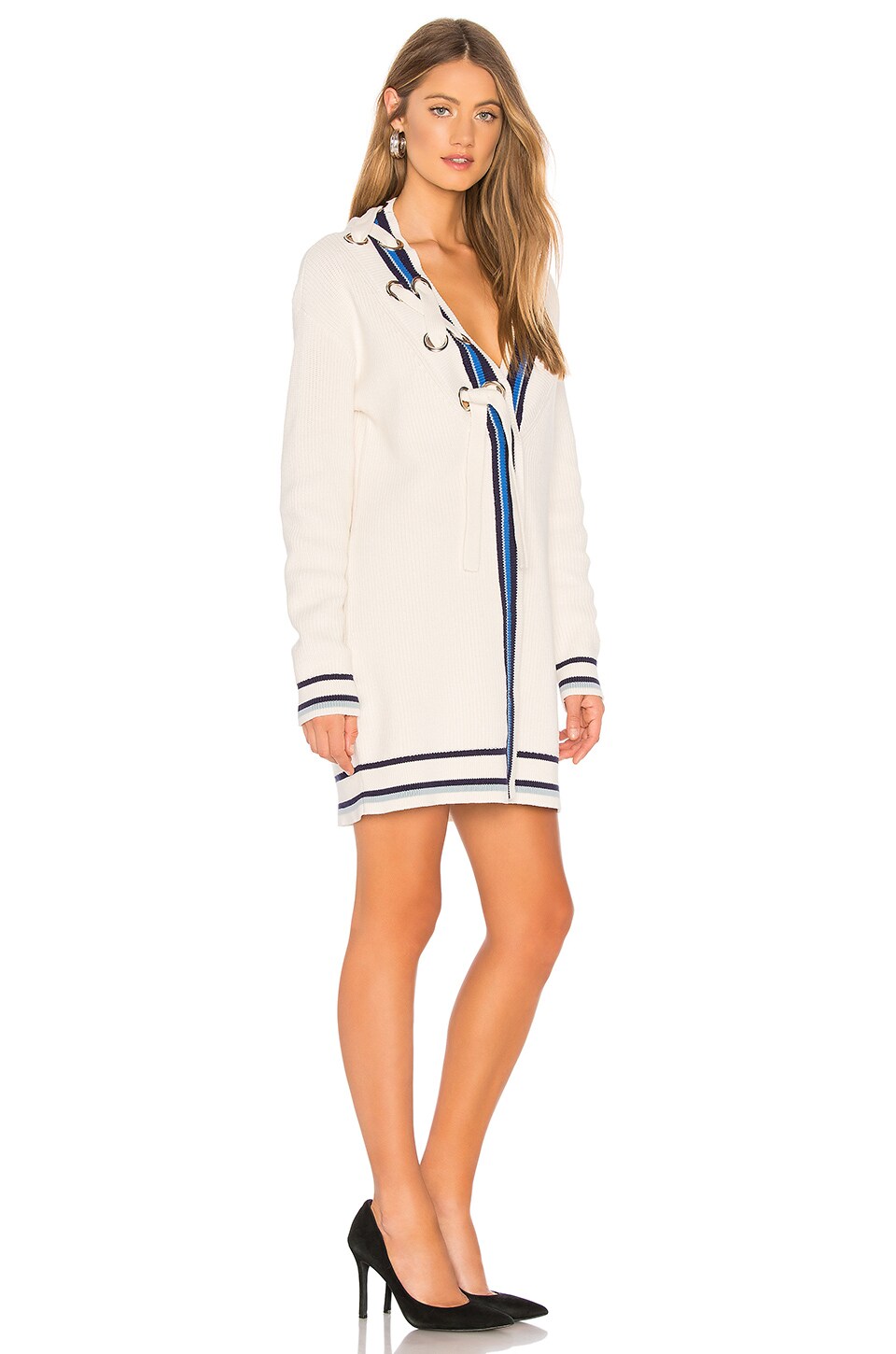 Tanya Taylor Susette Sweater Dress in Cream | REVOLVE