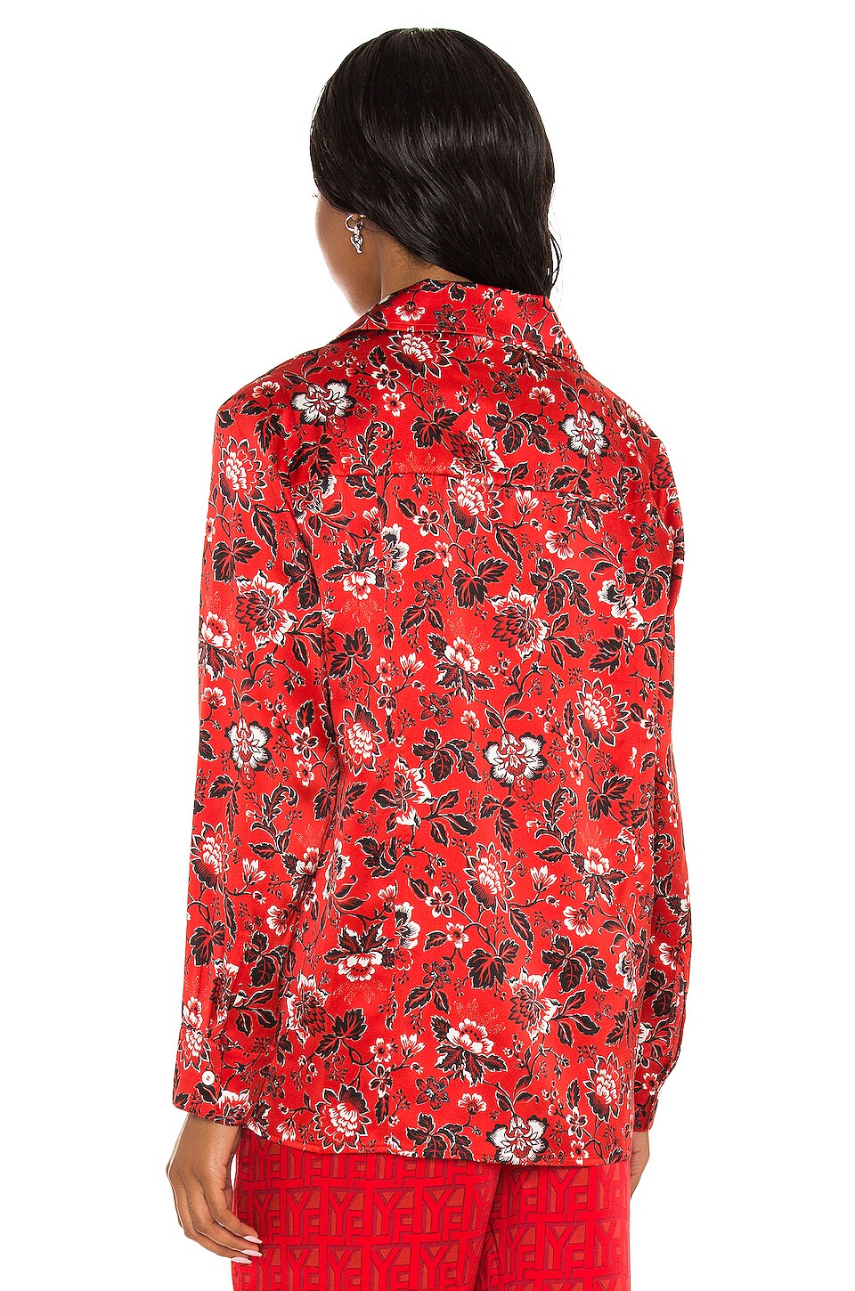 Tell Your Friends Western Shirt in Red Rousseau | REVOLVE