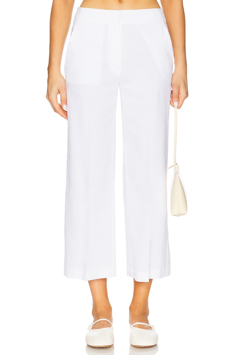 Theory Clean Terena Pant in White | REVOLVE