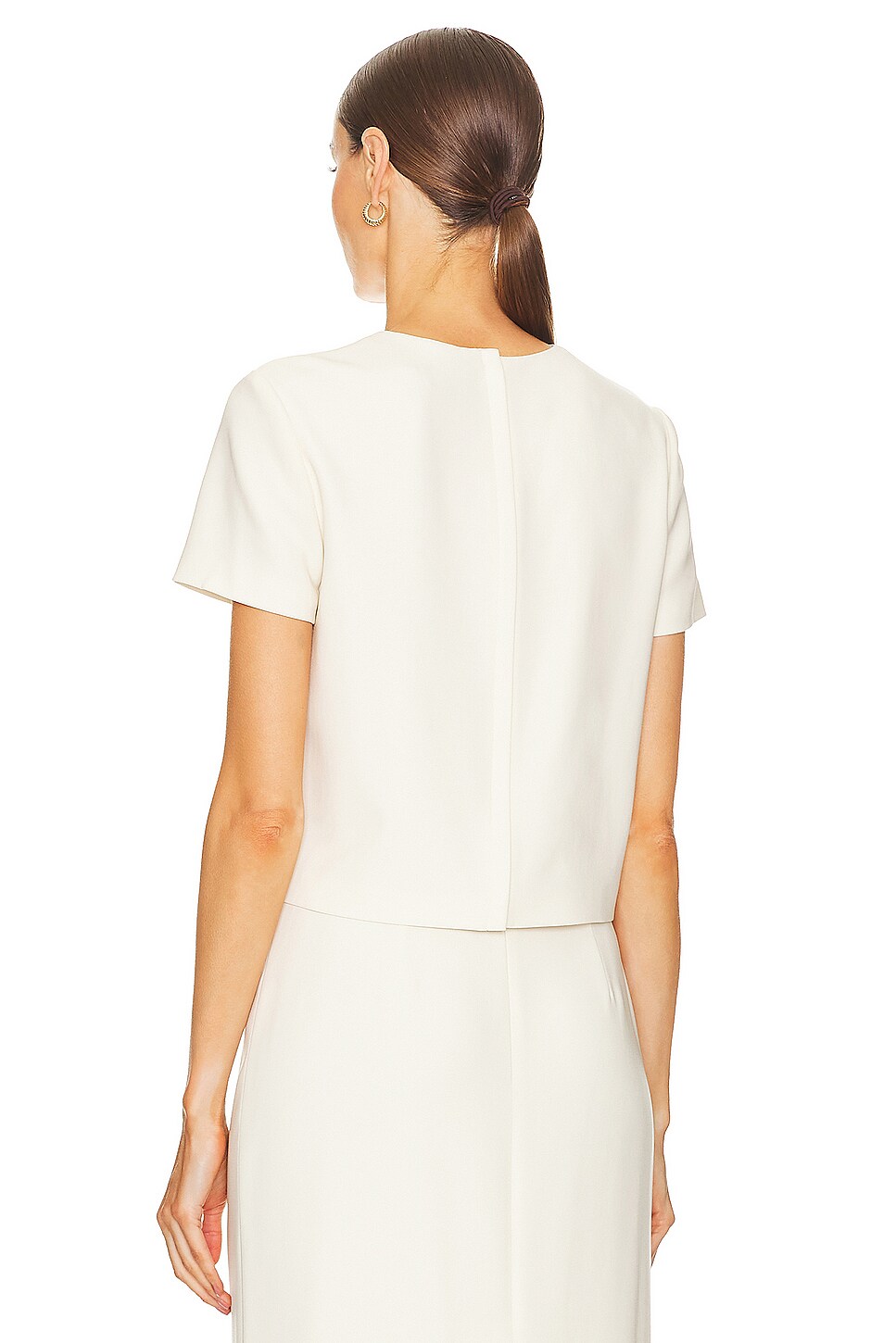 Theory Short Sleeve Pocket Top in Rice | REVOLVE