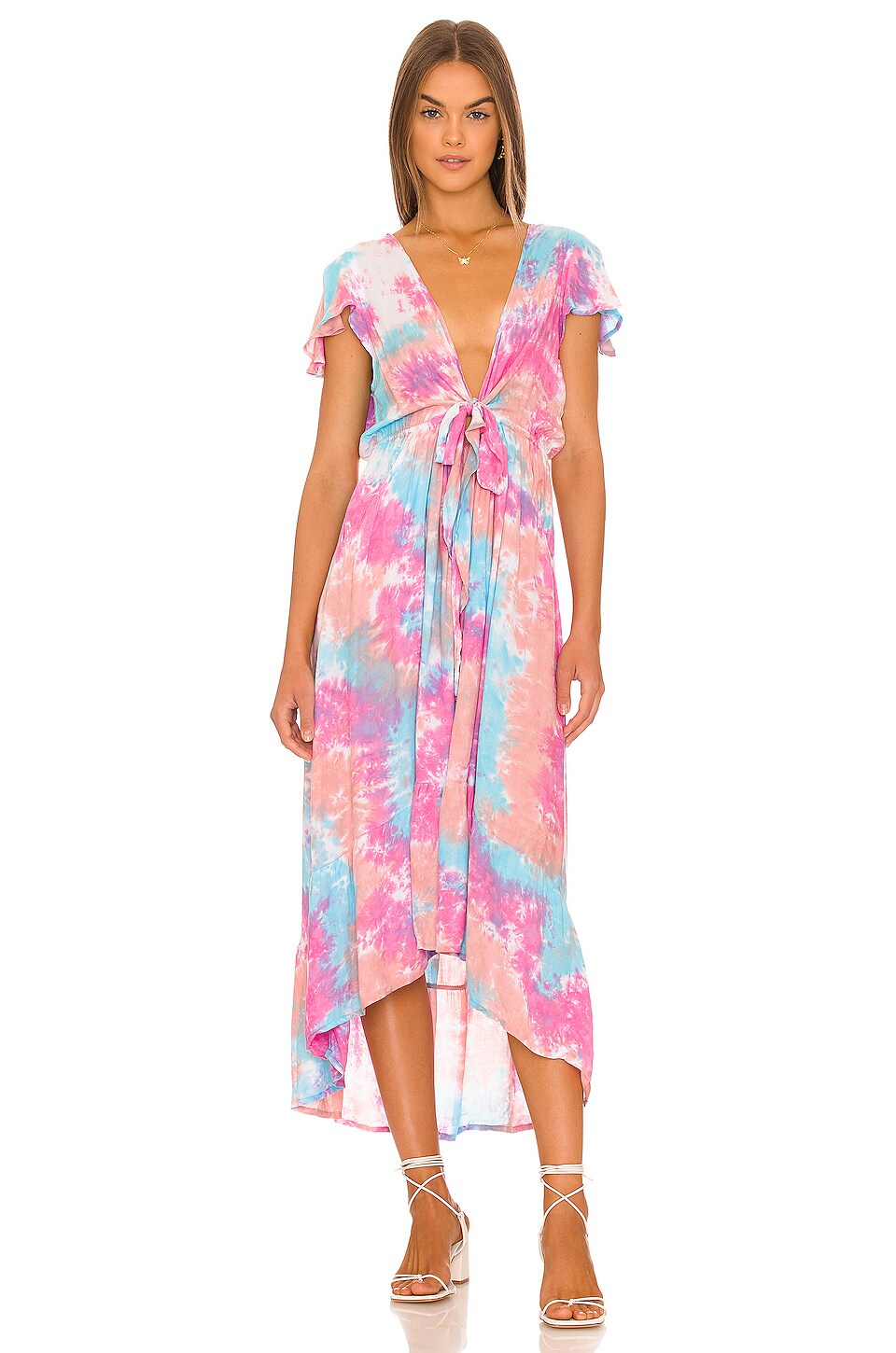 Tiare Hawaii Blake Maxi Dress in Turquoise Smoke | REVOLVE