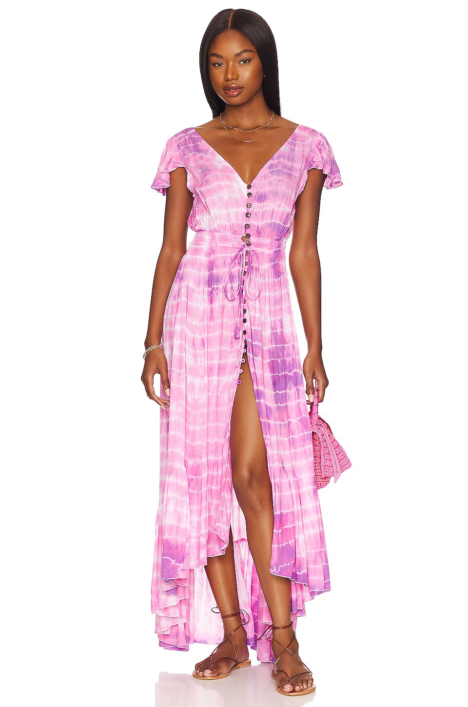 Tiare Hawaii New Moon Maxi Dress in Blue Teal Violet Smoke | REVOLVE