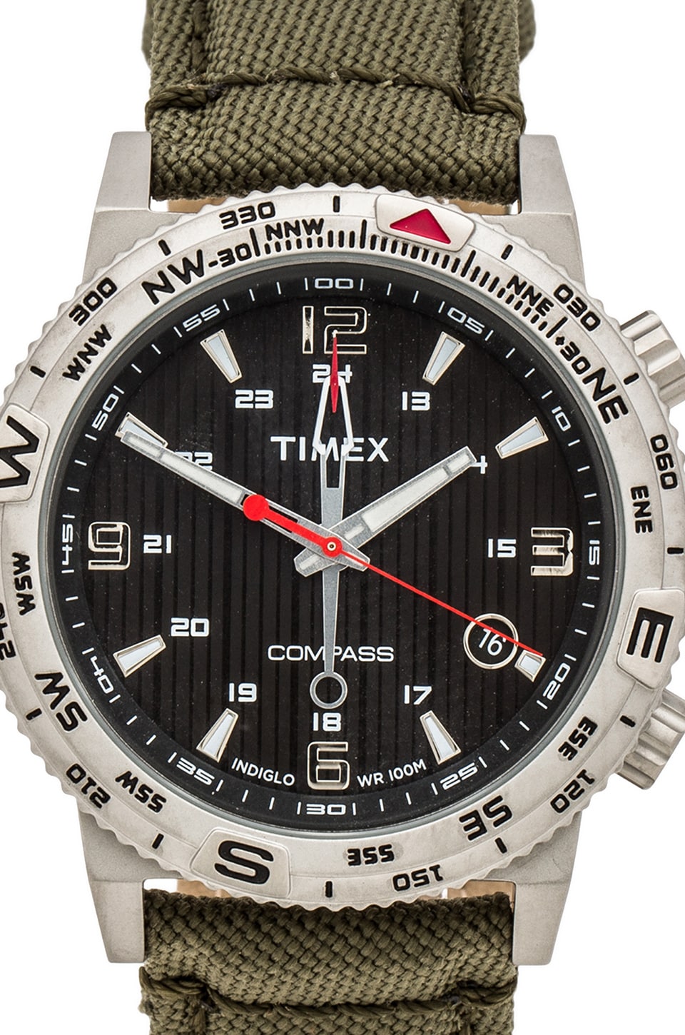 Timex Adventure Series Compass in Black & Red & Green | REVOLVE
