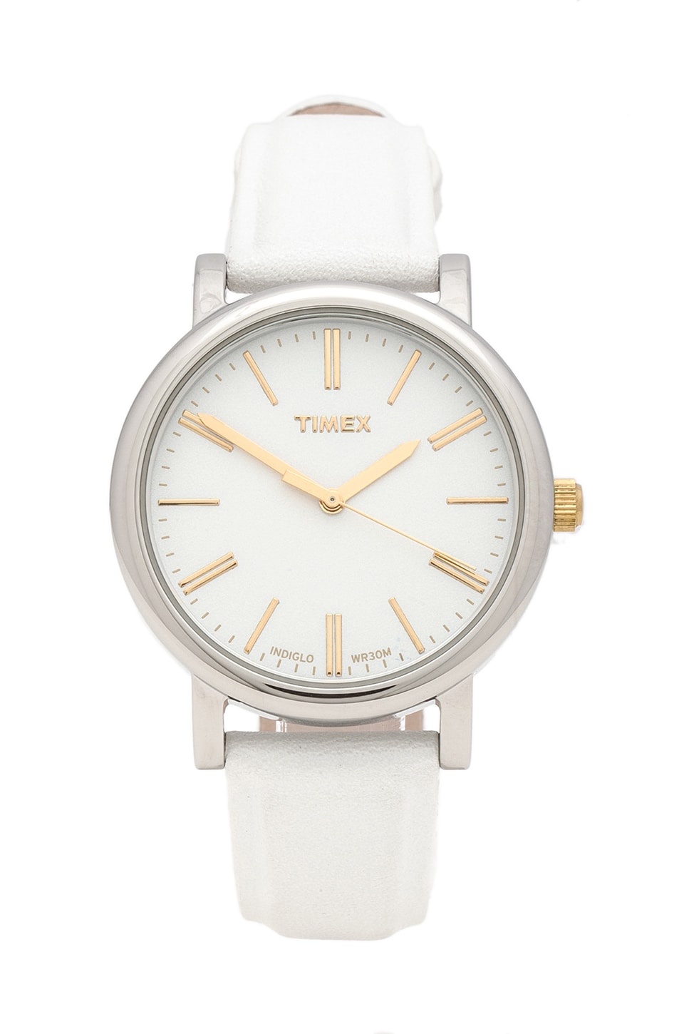 Timex Originals Classic Round Lux Petite in Silver & Gold & White | REVOLVE