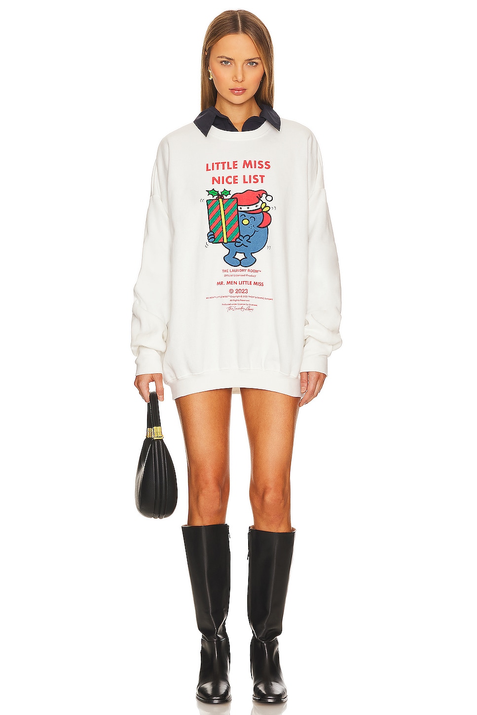 The Laundry Room Little Miss Nice List Jump Jumper in White | REVOLVE