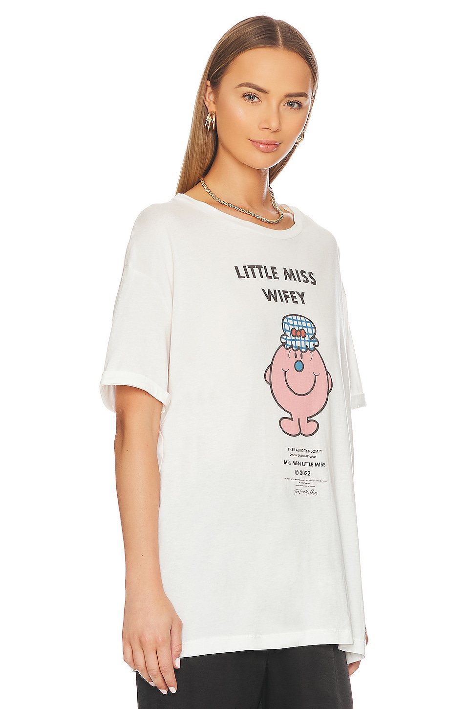 The Laundry Room Little Miss Wifey Oversized Tee in White | REVOLVE