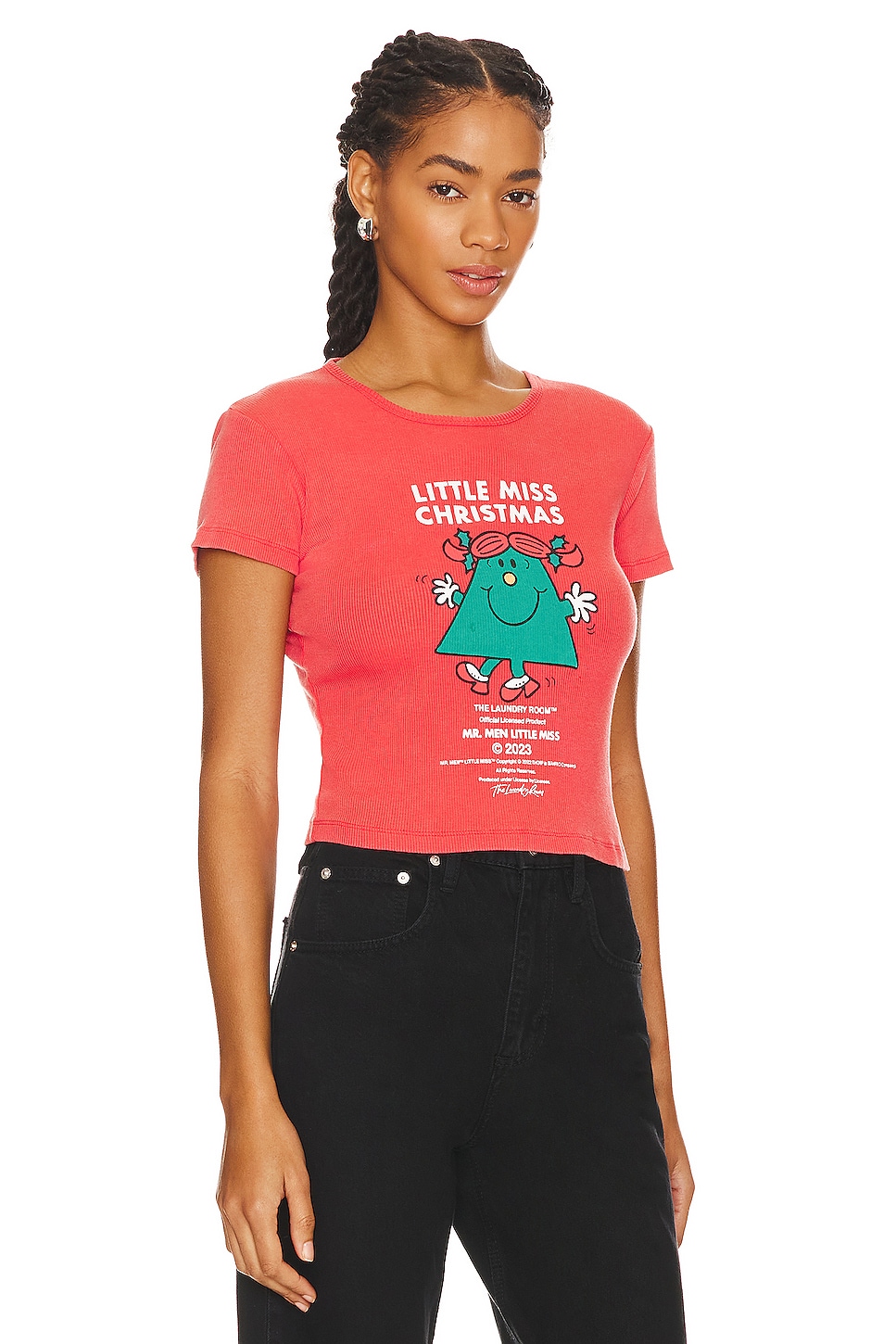 The Laundry Room Little Miss Christmas Baby Rib Tee in Vintage Fire Red ...