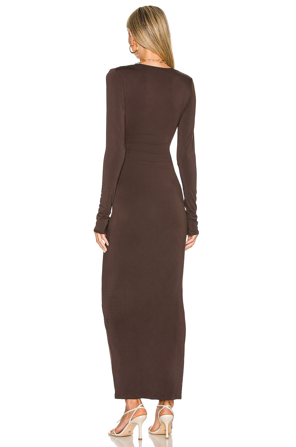 The Line by K Calli Dress in Chocolate | REVOLVE