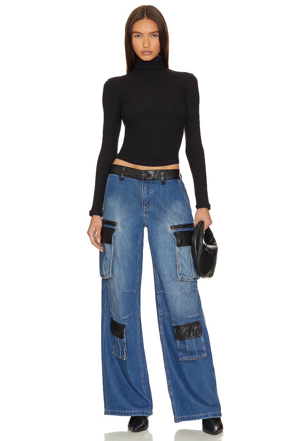 The Line by K Mads Long Sleeve Top in Black | REVOLVE