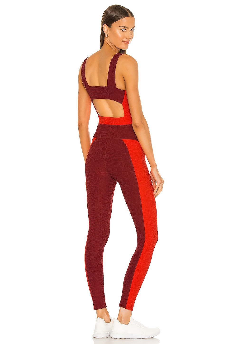 TWENTY Montreal Caiman Crocodile 3D Jumpsuit in Intense Rust & Oxyfire ...