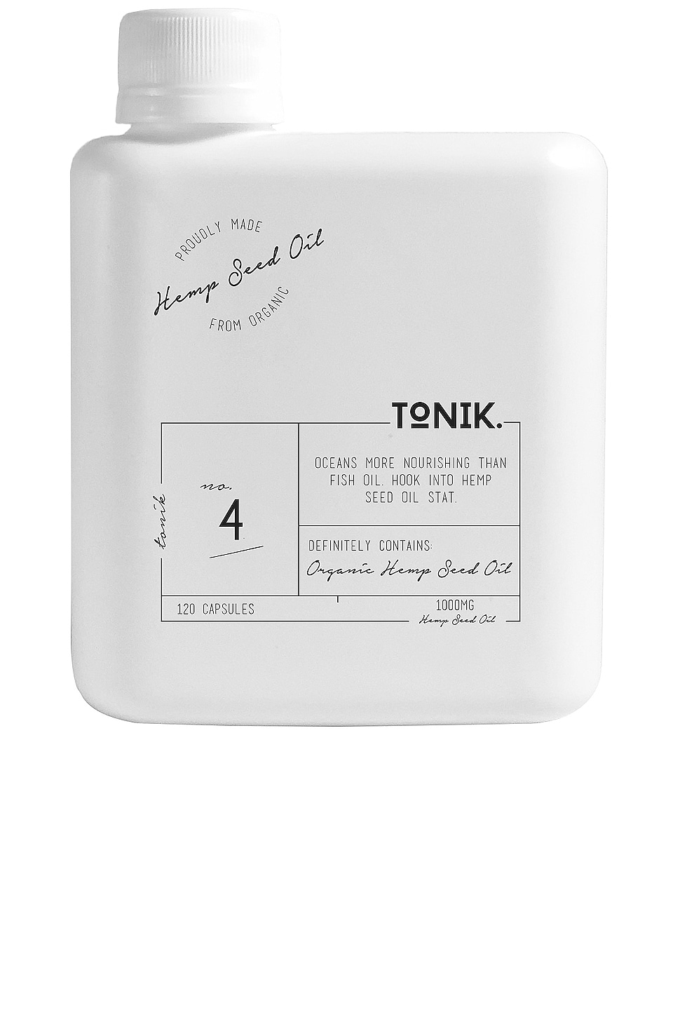 TONIK SUPPLÉMENT NO.4 ORGANIC HEMP SEED OIL CAPSULES | REVOLVE