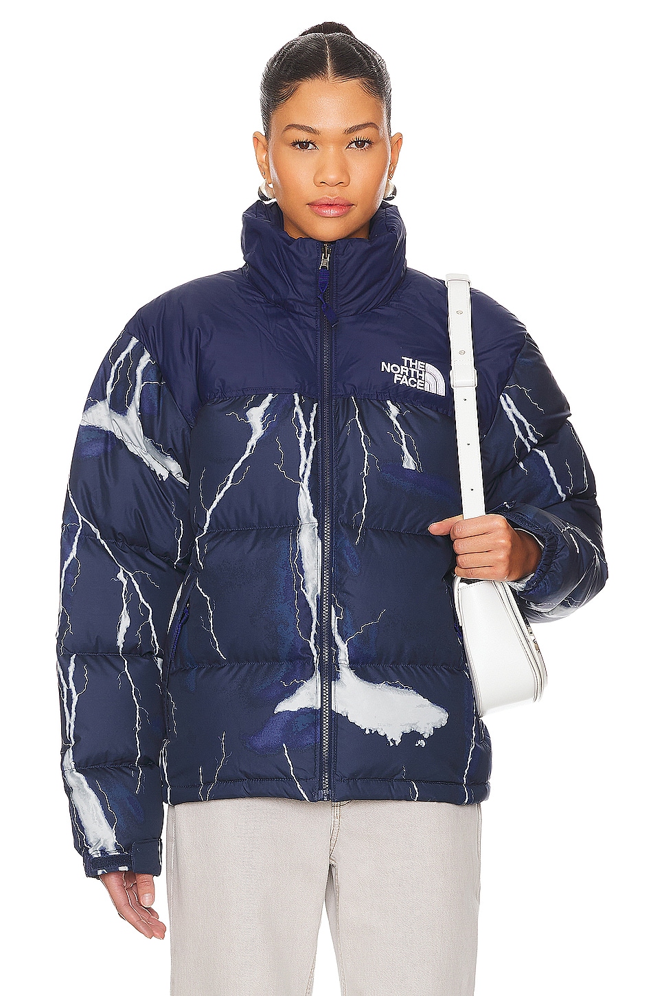 The North Face 1996 Retro Nuptse Jacket in Summit Navy TNF | REVOLVE