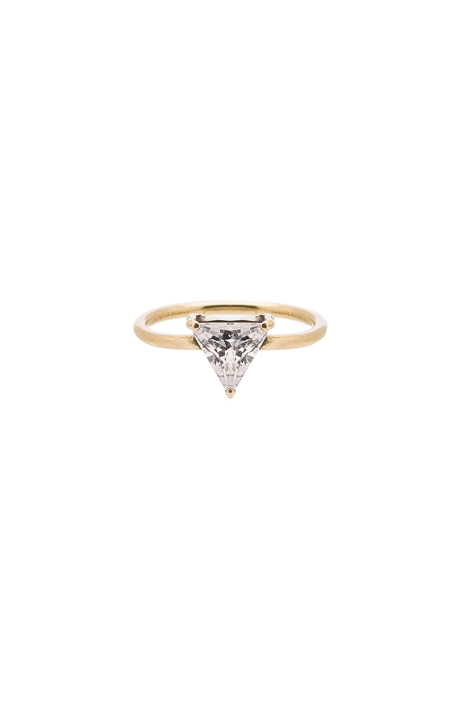 TORCHLIGHT Triangle Ring in Brass | REVOLVE