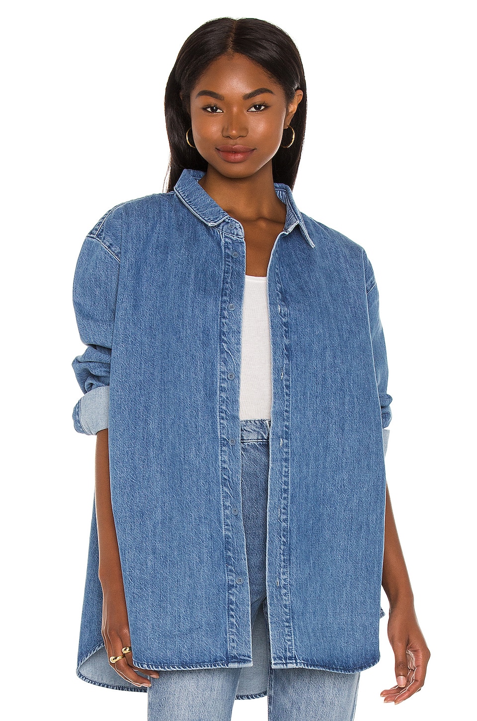 Triarchy Oversized Shirt in Indigo | REVOLVE