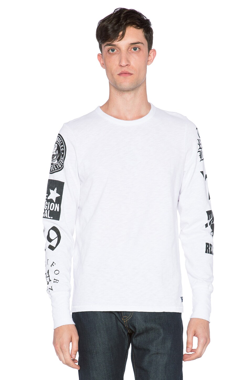 True Religion German Capsule Tee in White | REVOLVE