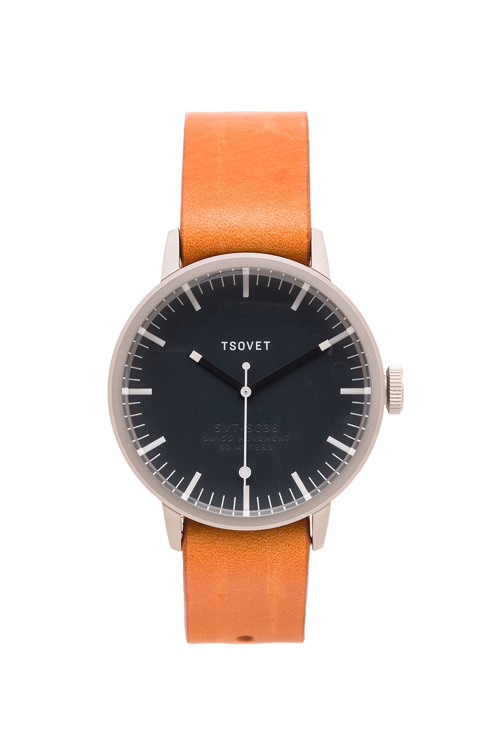 Tsovet SVT-SC38 in Stainless & Dark Grey & Tan | REVOLVE